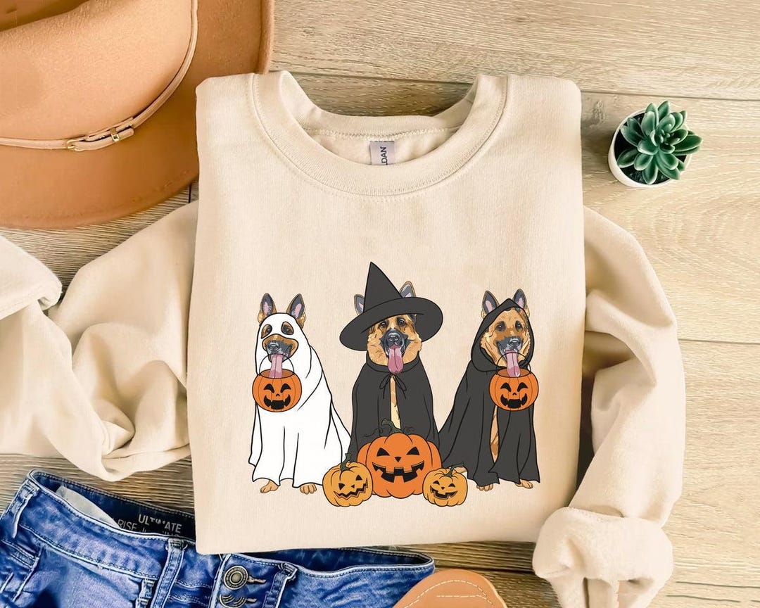 Ghost and Witch German Shepherd PNG, Ghost German Shepherd Png ...