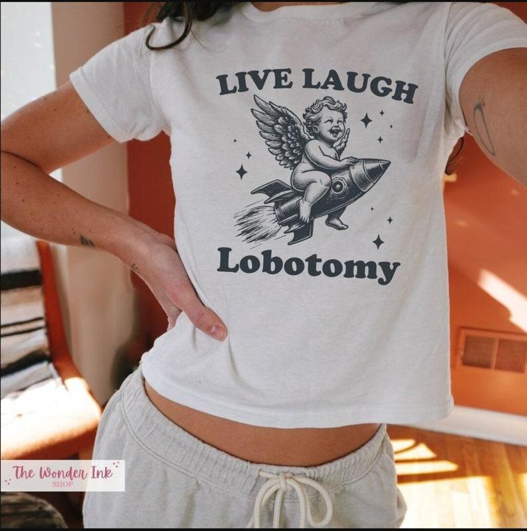 Live Laugh Lobotomy Png,funny Mental Health, Vintage Cartoon, Lobotomy ...
