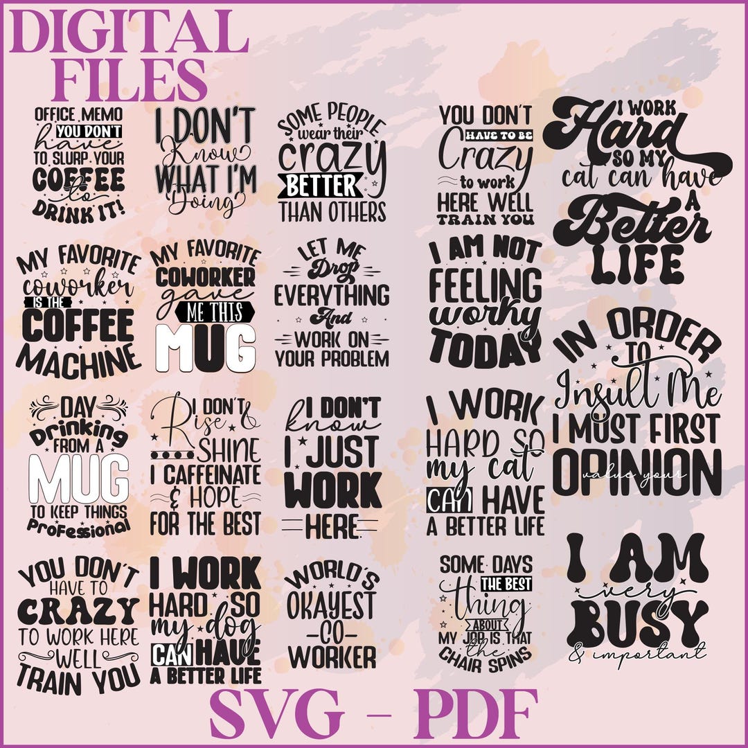 Quotes Svg Bundle, Motivational Quotes Svg, Hard Work Svg, Positive ...