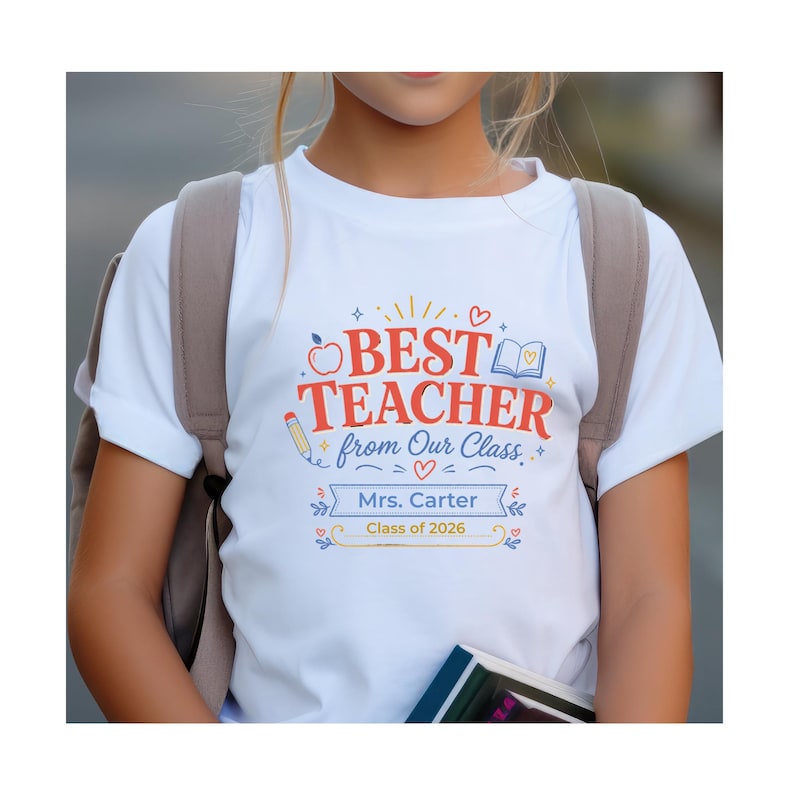 Custom Teacher Name Appreciation Shirt, From Our Class Tee - Etsy UK