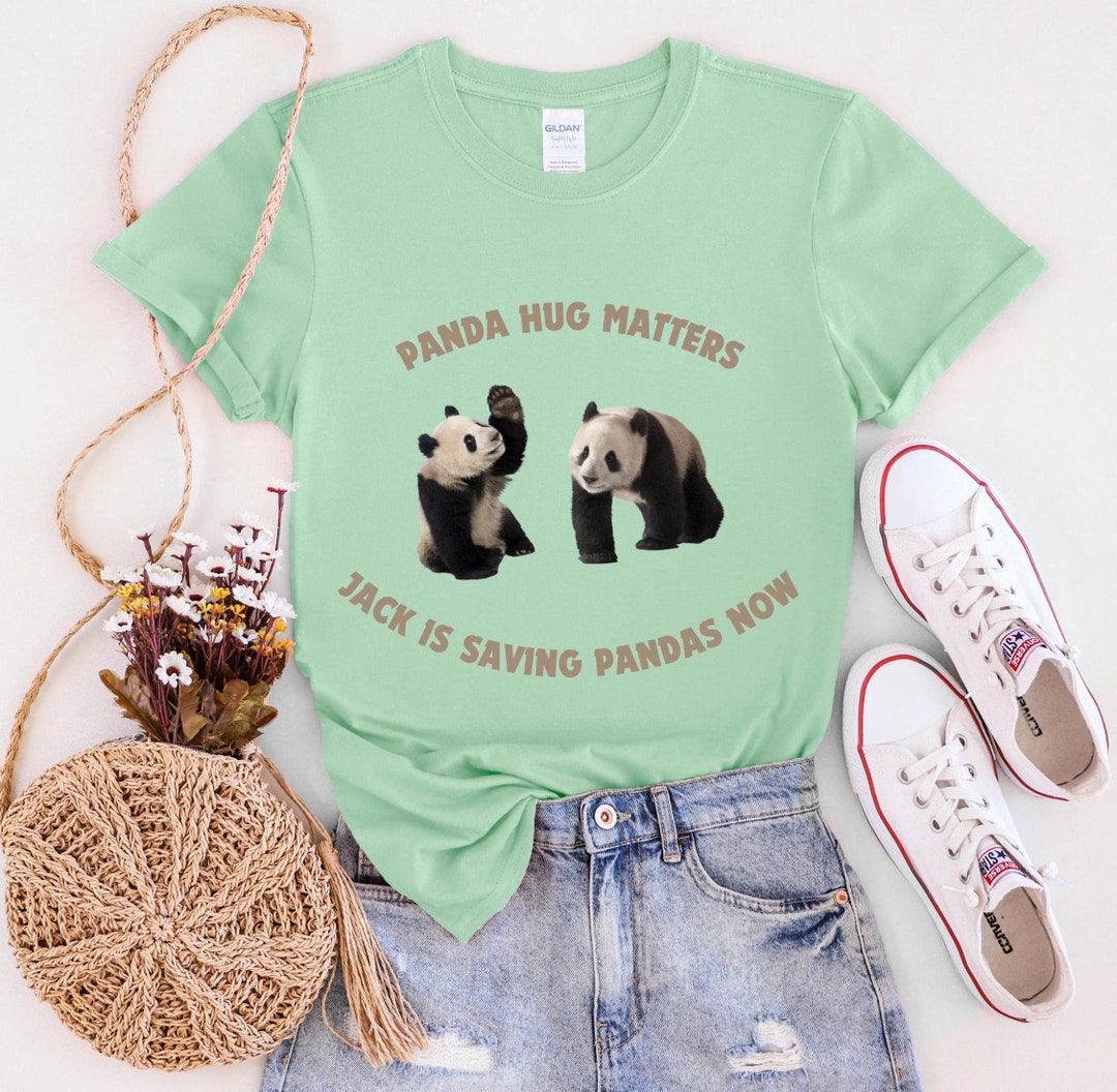 Custom Name Panda Shirt, National Panda Day, Panda Hug Matters, Save ...