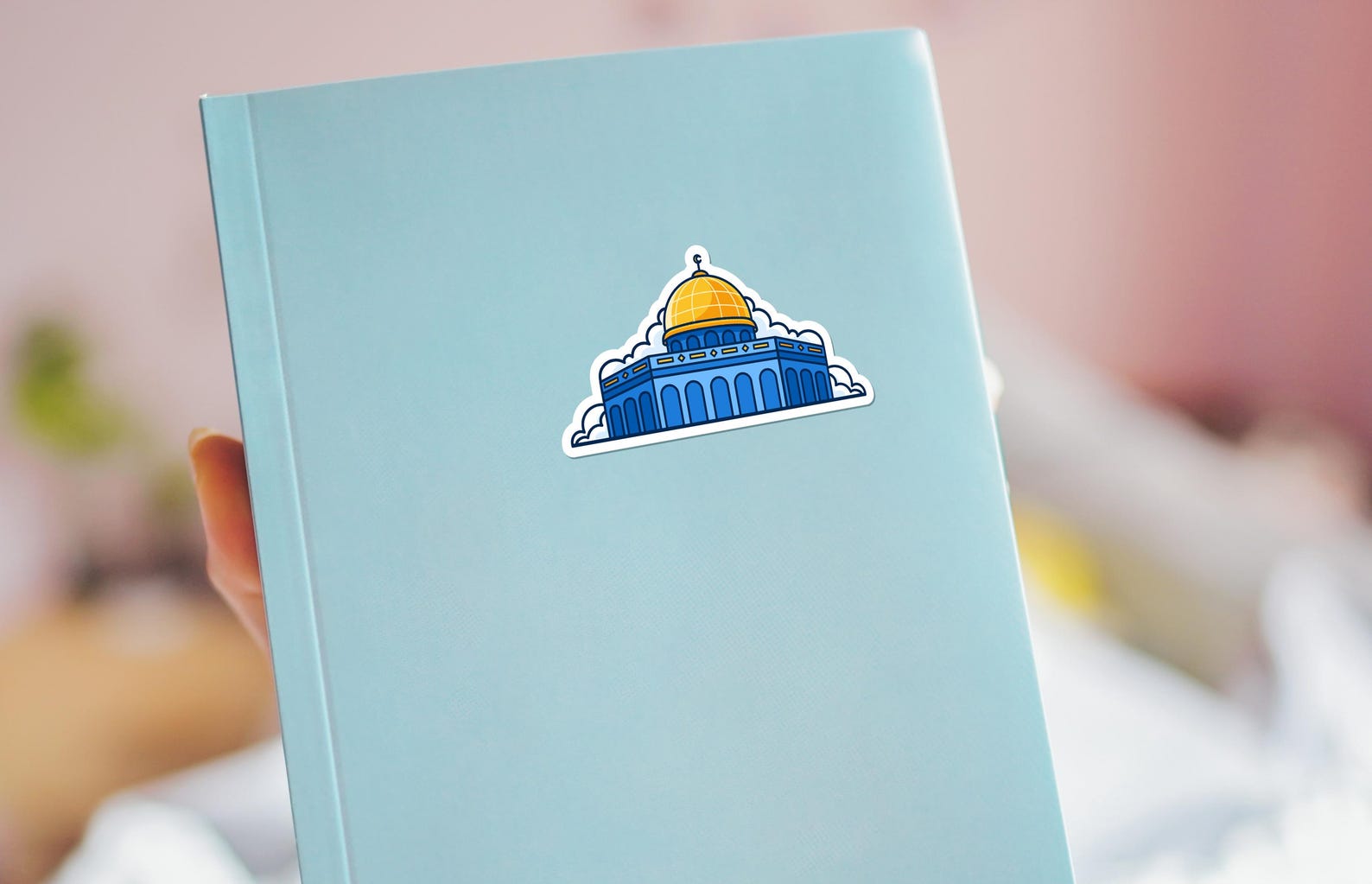 Dome of the Rock Al-aqsa Sticker, Islamic Vinyl Sticker for Laptop ...