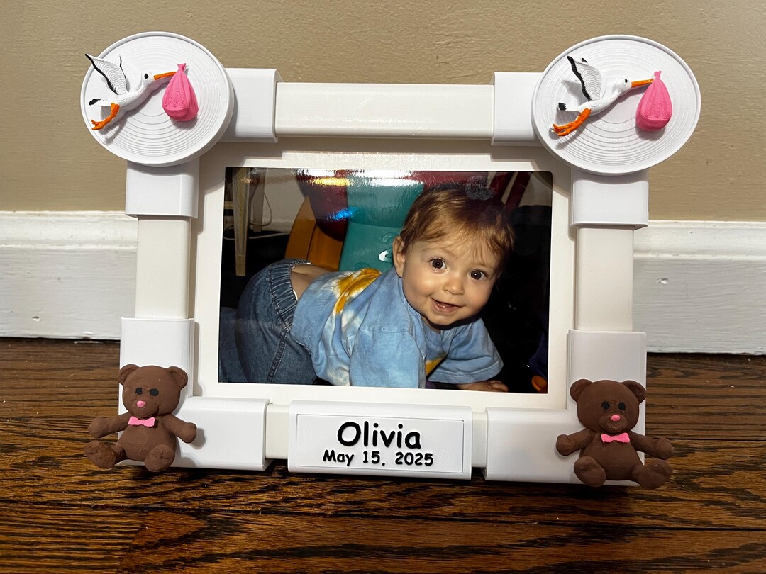 Custom Baby Picture Frame- 3D Printed and Personalized With Name ...