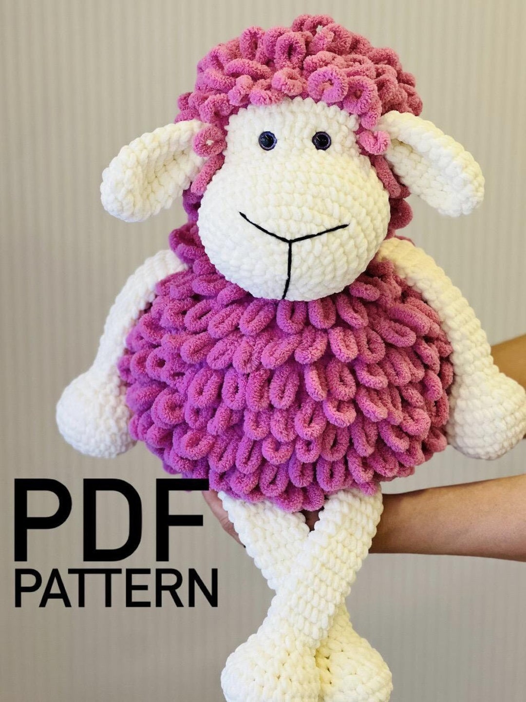 Crochet Sheep Pattern PDF - Amigurumi Plush Toy DIY Tutorial, Easy ...