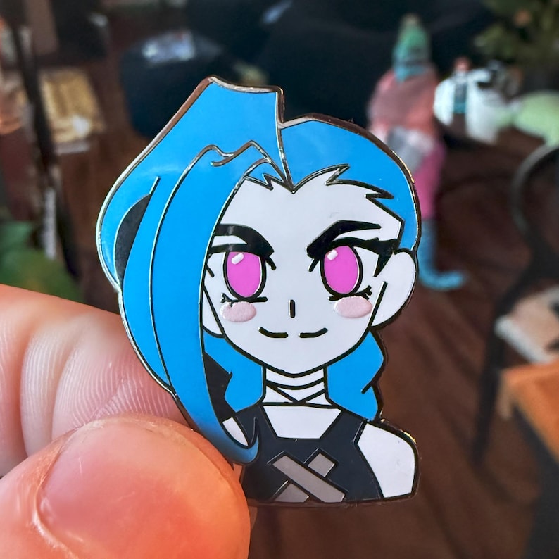 Arcane - Jinx Bust- 1.5" Hard Enamel Pin - Etsy