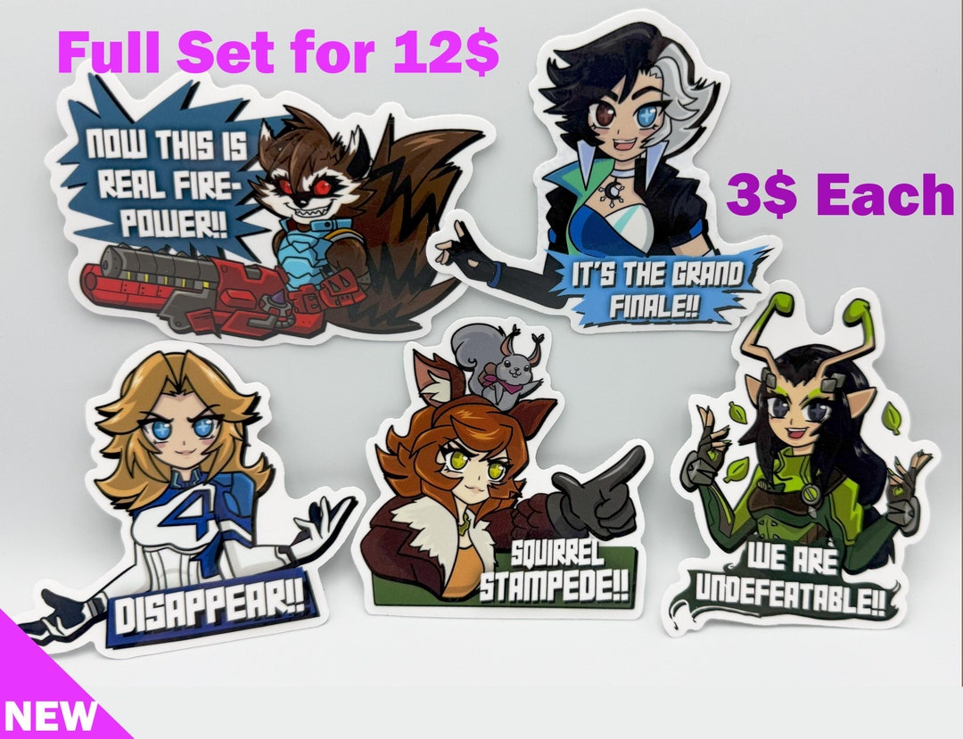 Marvel Rivals Ultimate Stickers Wave 1 - Etsy