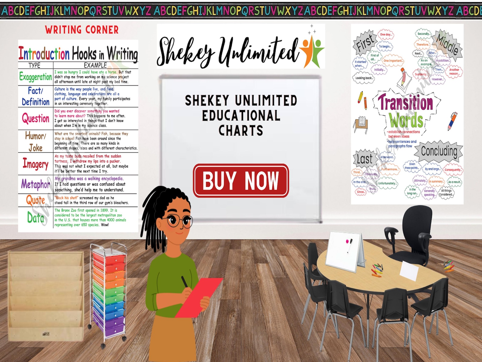 Introduction Hooks in Writing Anchor Chart | ELA Classroom Poster ...