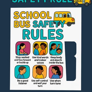 School Bus Safety Rules Poster & Activities | Digital Classroom ...