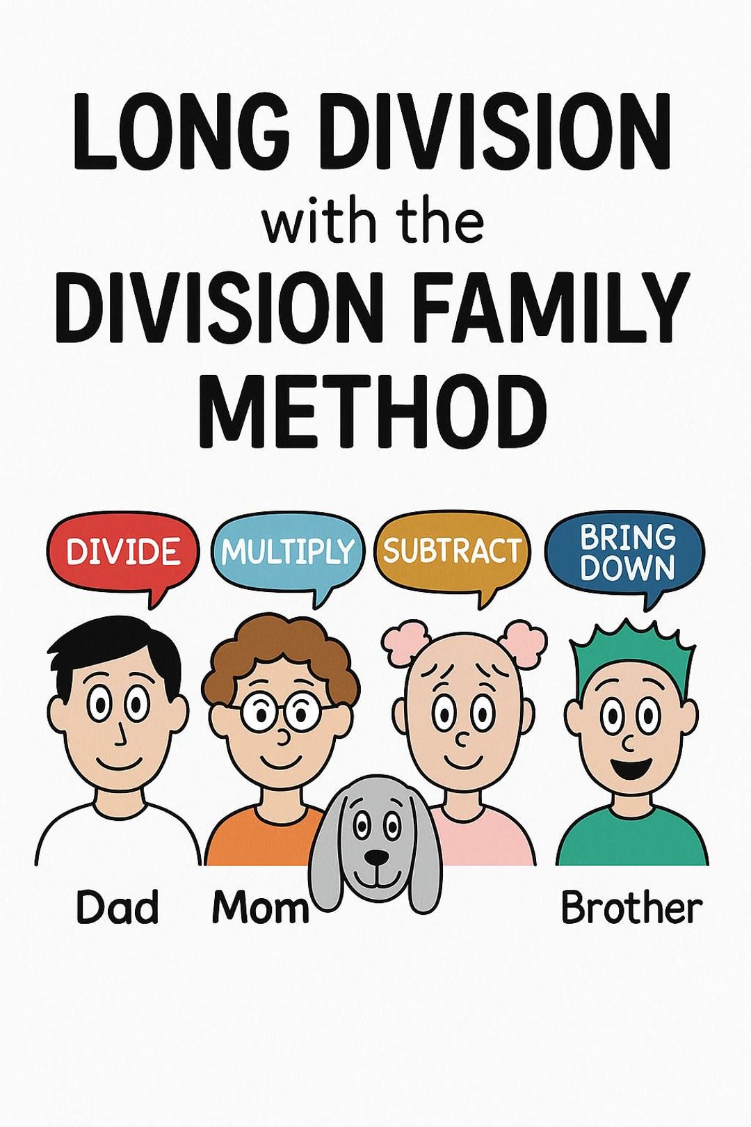 Long Division Family Method | Grade 4 Math Worksheets and Lesson Plan ...