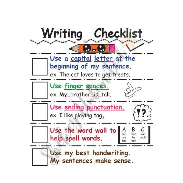 Writing Poster - Etsy