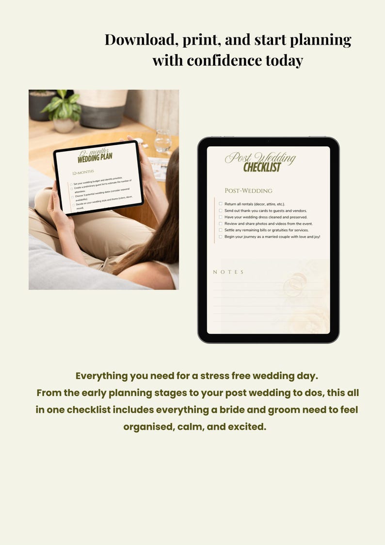 Wedding Checklist Printable Wedding Planning Checklist Wedding Planner ...