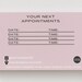 Appointment Reminder Card Template - Etsy