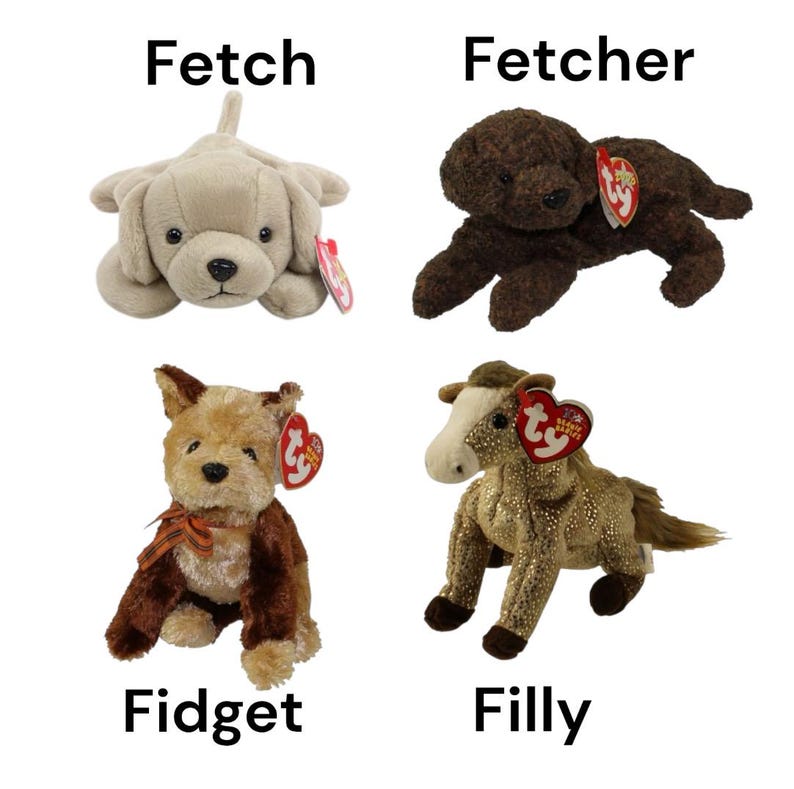 Ty Beanie Babies Fairydust Fairytale Fancy Farley Fauna Fearless Feder ...