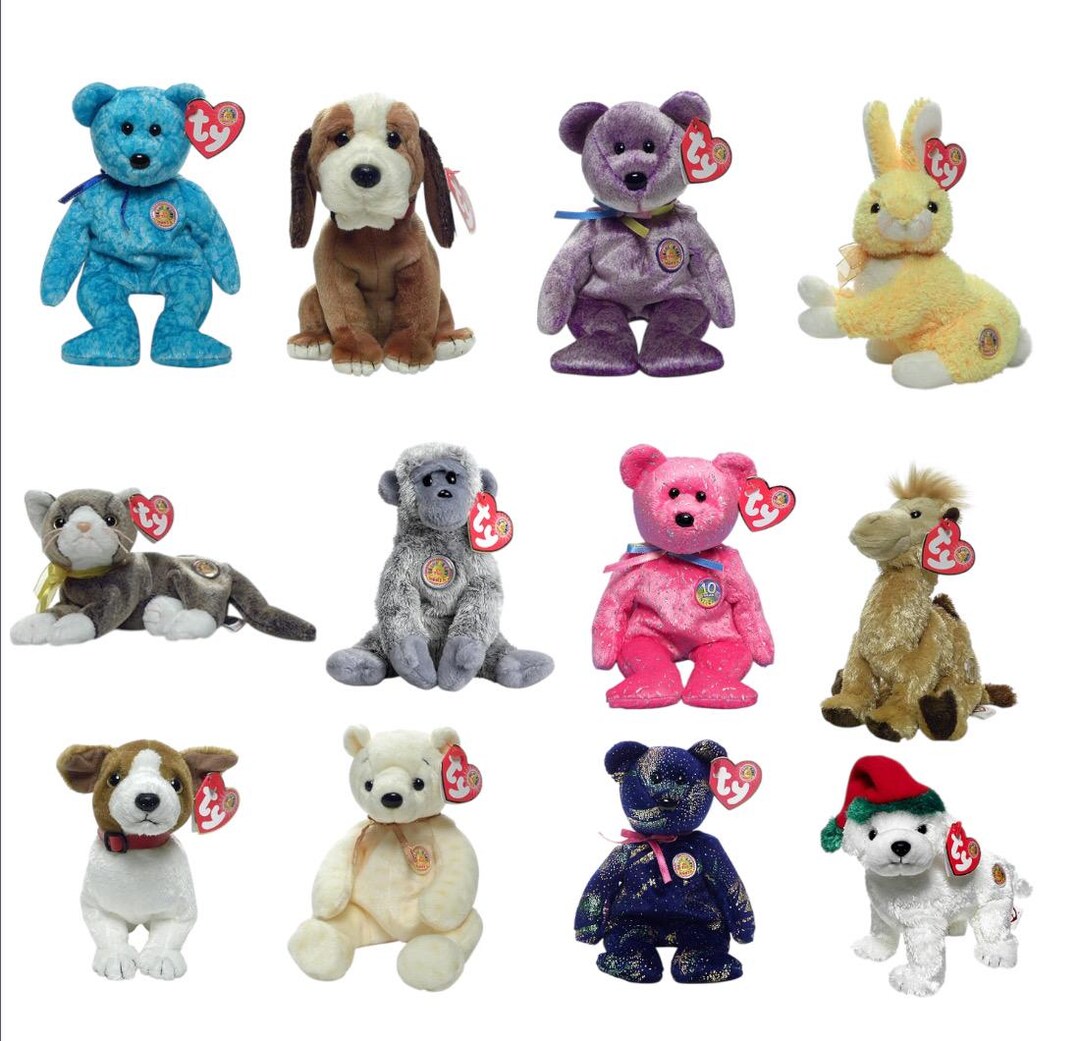 Ty Beanie Babies BBOM “year 2003” MWMT Sparkles Holmes Dreamer ...