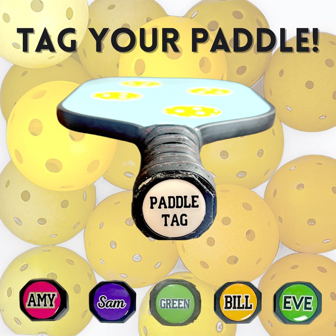 Personalized Pickleball Paddletag in Green - Etsy
