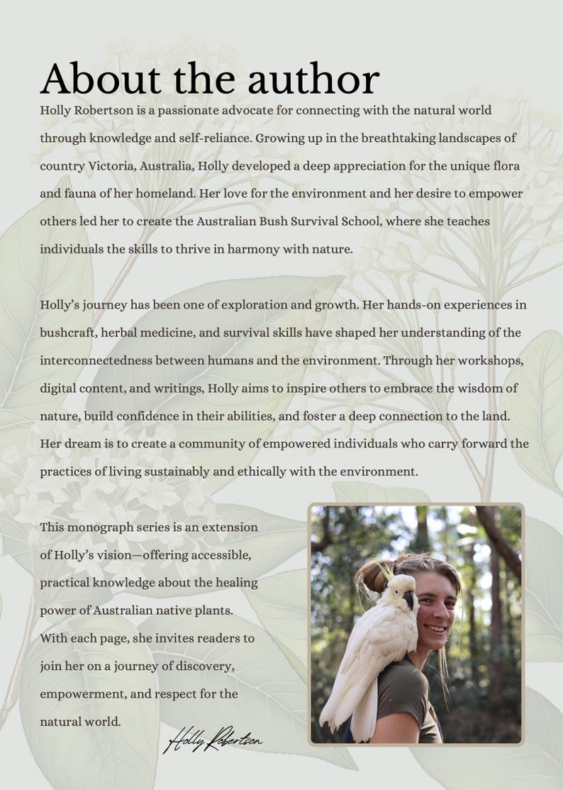 HERBAL MONOGRAPH SERIES: Australian Native Medicinal Plants (vol 2) - Etsy