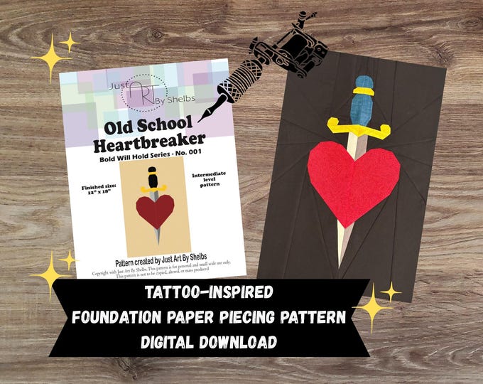 HEART Tattoo PDF Pattern - Etsy Canada