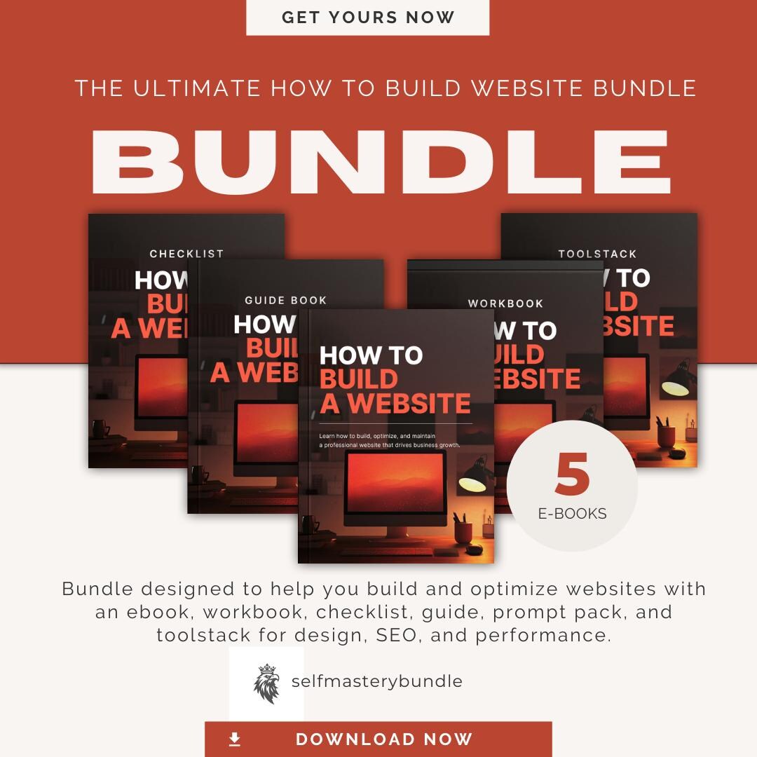 How to Build a Website - Bundle - Etsy