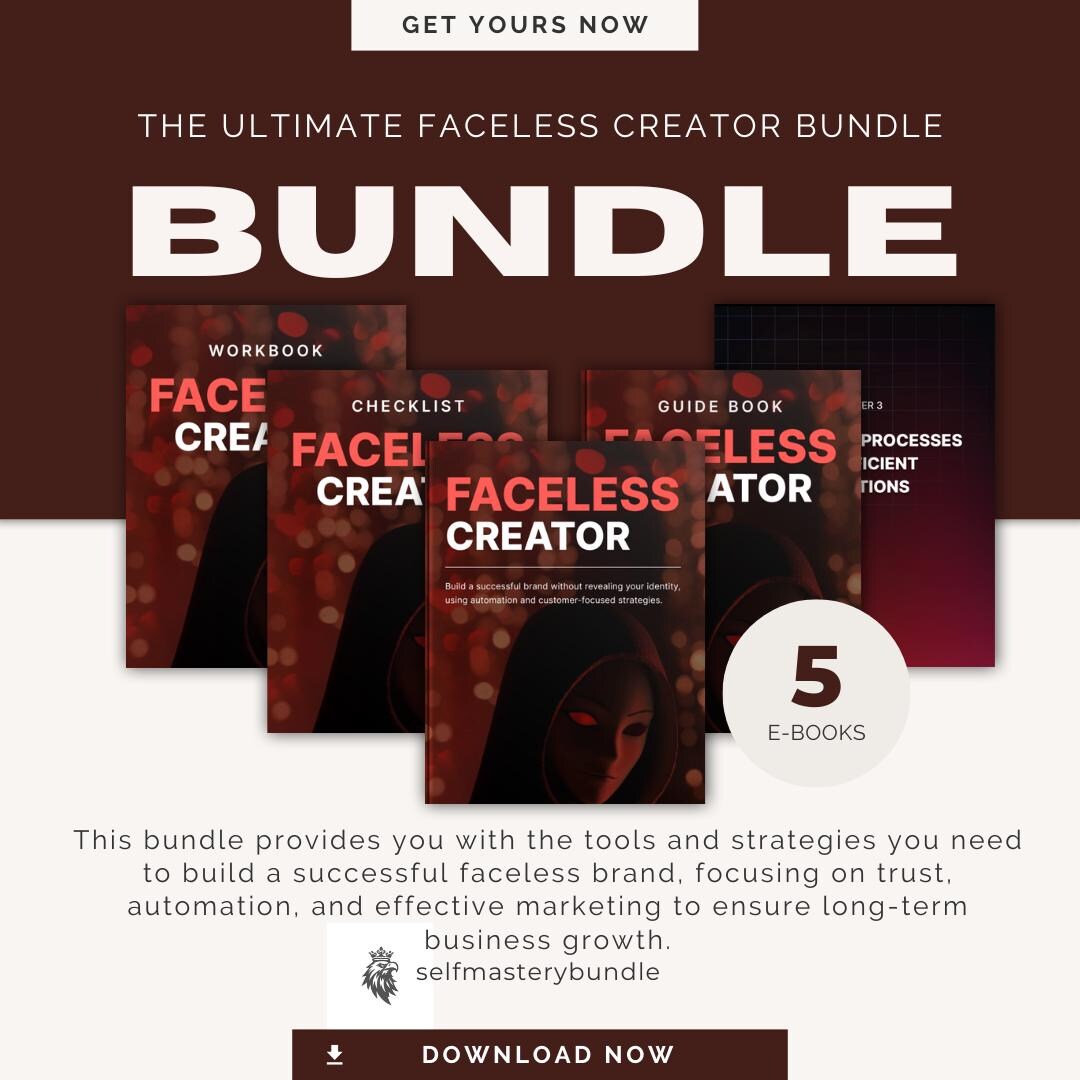 Faceless Creator - Bundle - Etsy