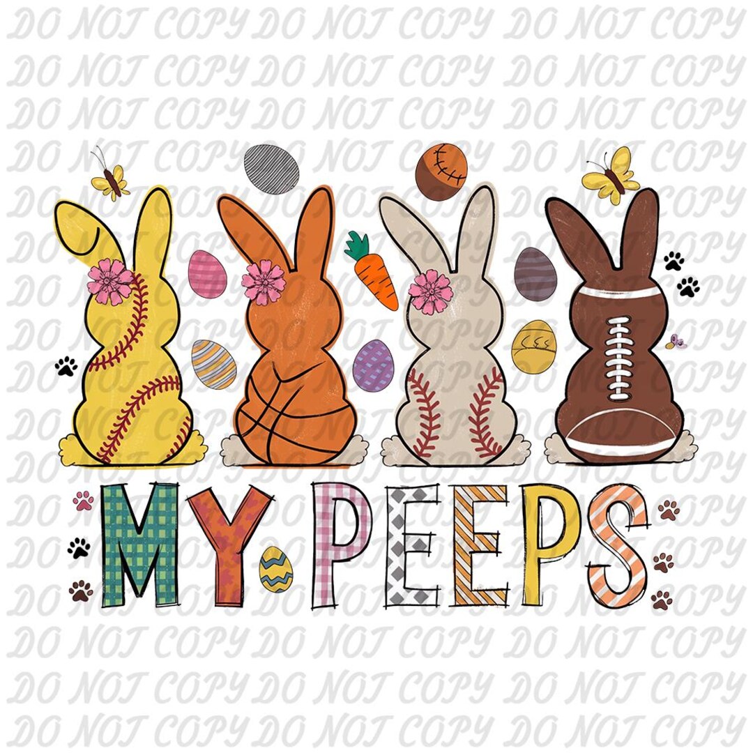 Easter Sports Boys Digital Download, Easter Sports Peeps Png - Etsy