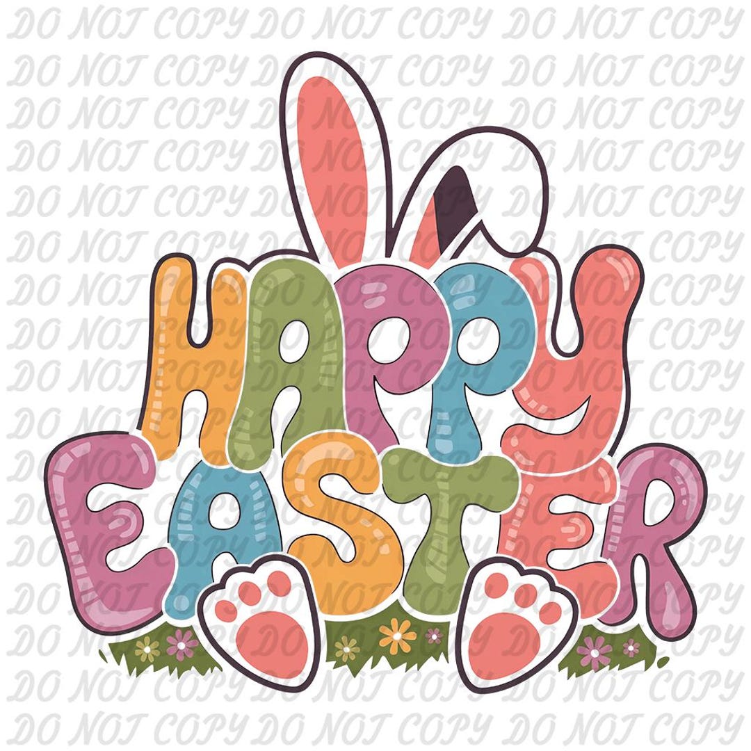 Retro Easter Png, Happy Easter Preppy Png - Etsy