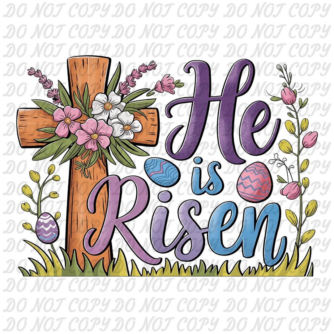 He is Risen Png, He is Risen Png Design, Christian Easter Png, Easter ...