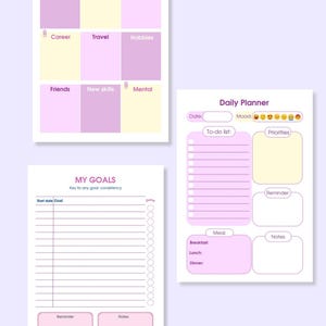 Cute Aesthetic Daily Planner Stay Organized & Inspired - Etsy