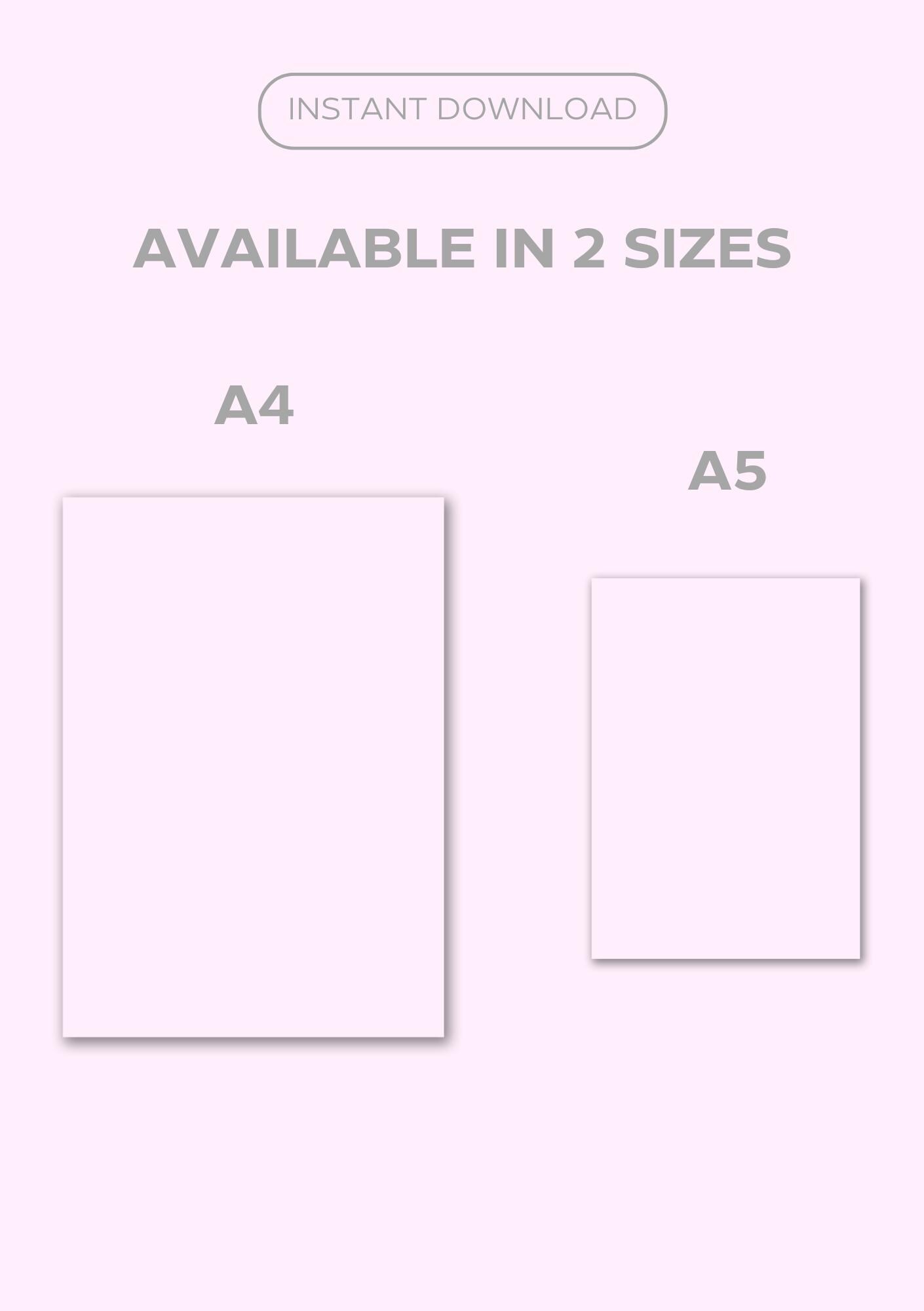 Floral to Do List Printable, Cute Daily Task List Template, PDF, A4,A5 ...