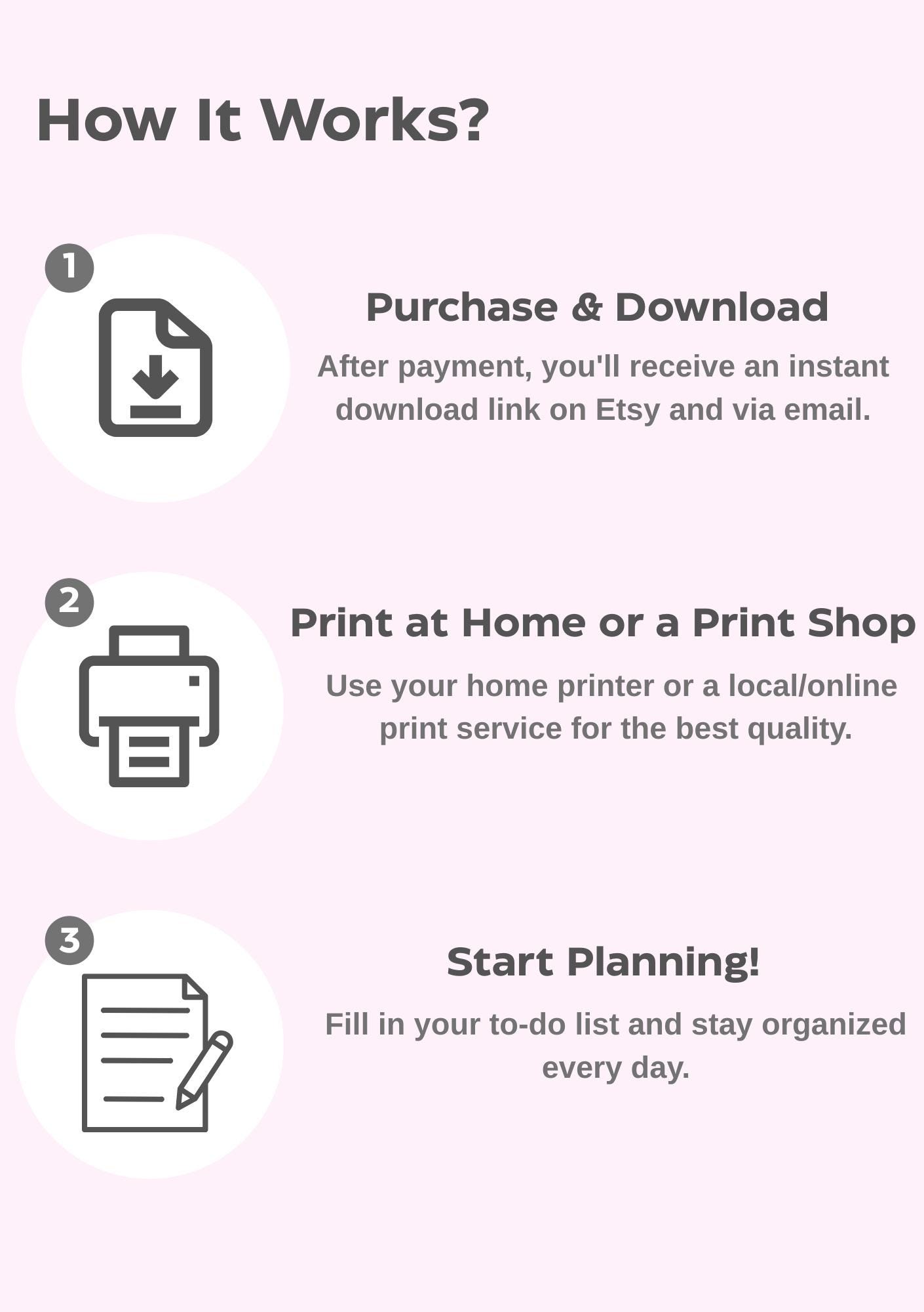 Floral to Do List Printable, Cute Daily Task List Template, PDF, A4,A5 ...
