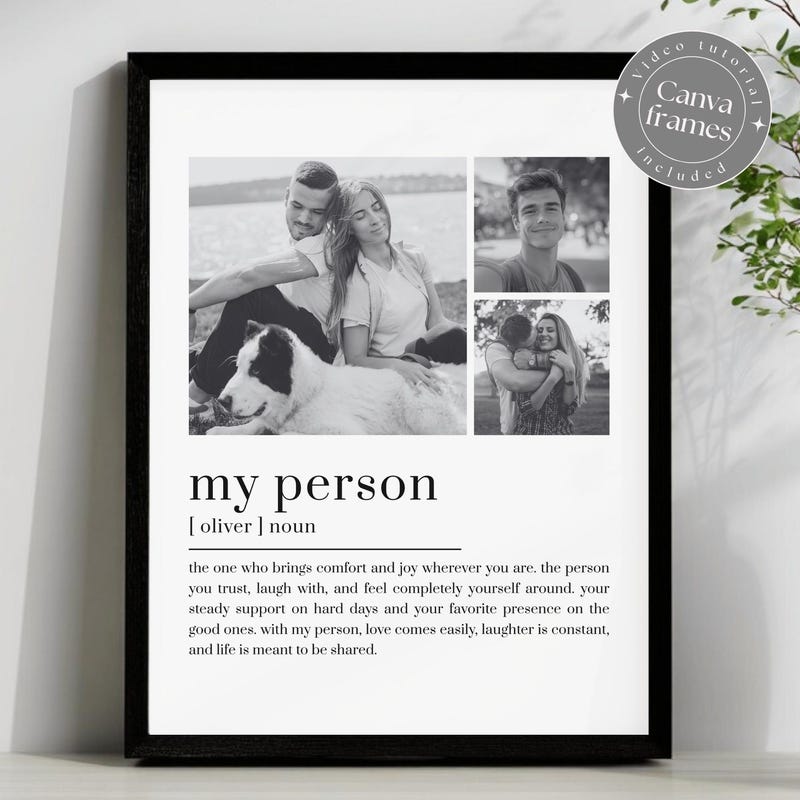 Custom Poster My Person - Etsy