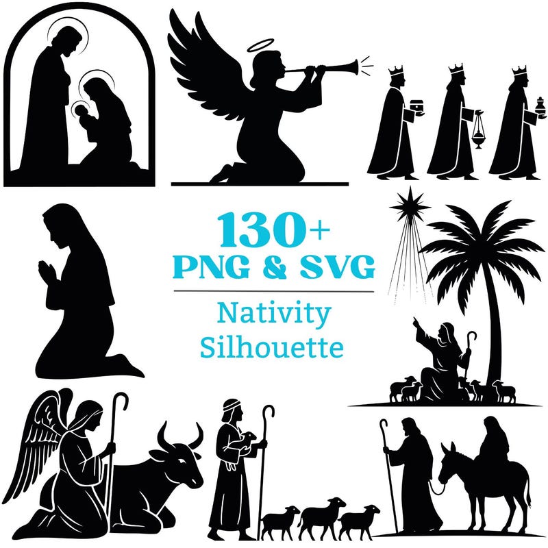 Nativity Silhouette - Etsy