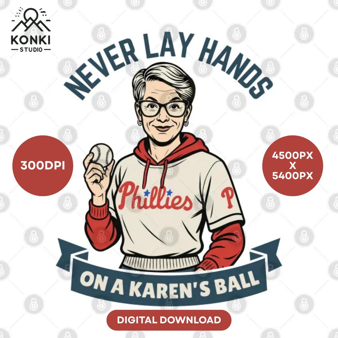 Philadelphia Phillies Karen Meme Illustration PNG 300dpi | Digital ...
