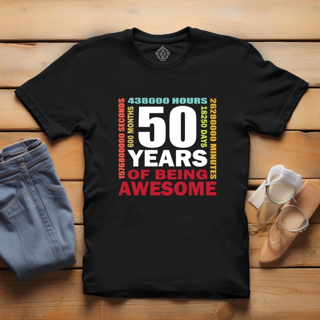 50th Birthday Gift Boy, 50th Birthday Shirt, 50th Birthday T Shirt ...