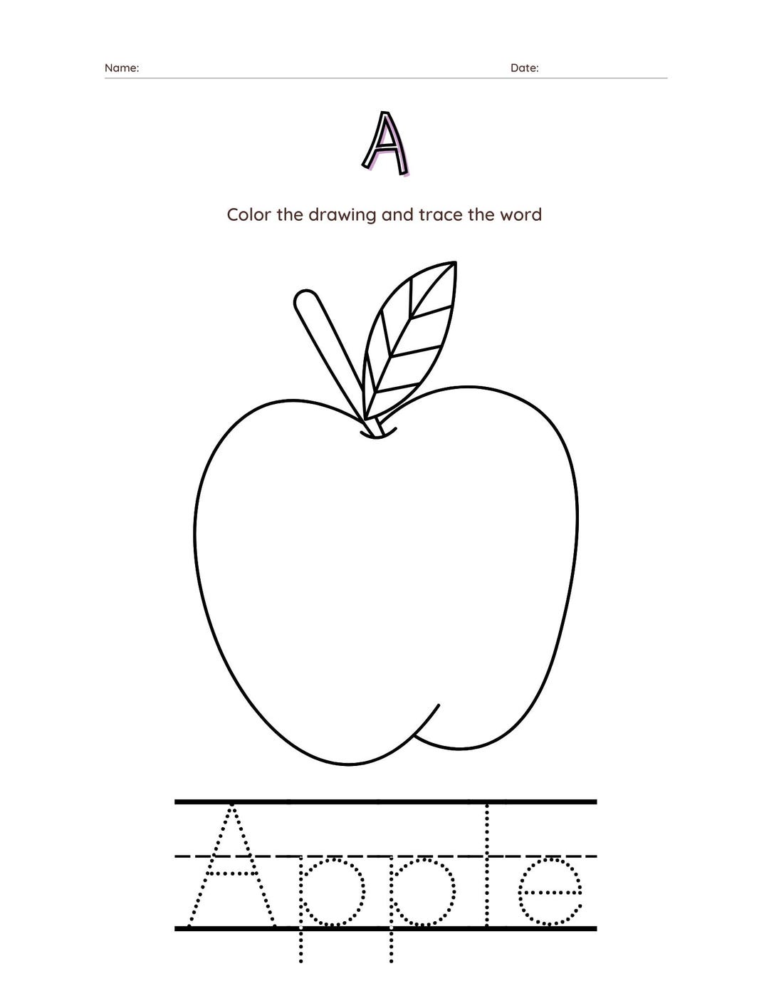 ABC Coloring & Tracing Workbook for Kids – Fun Alphabet Learning ...