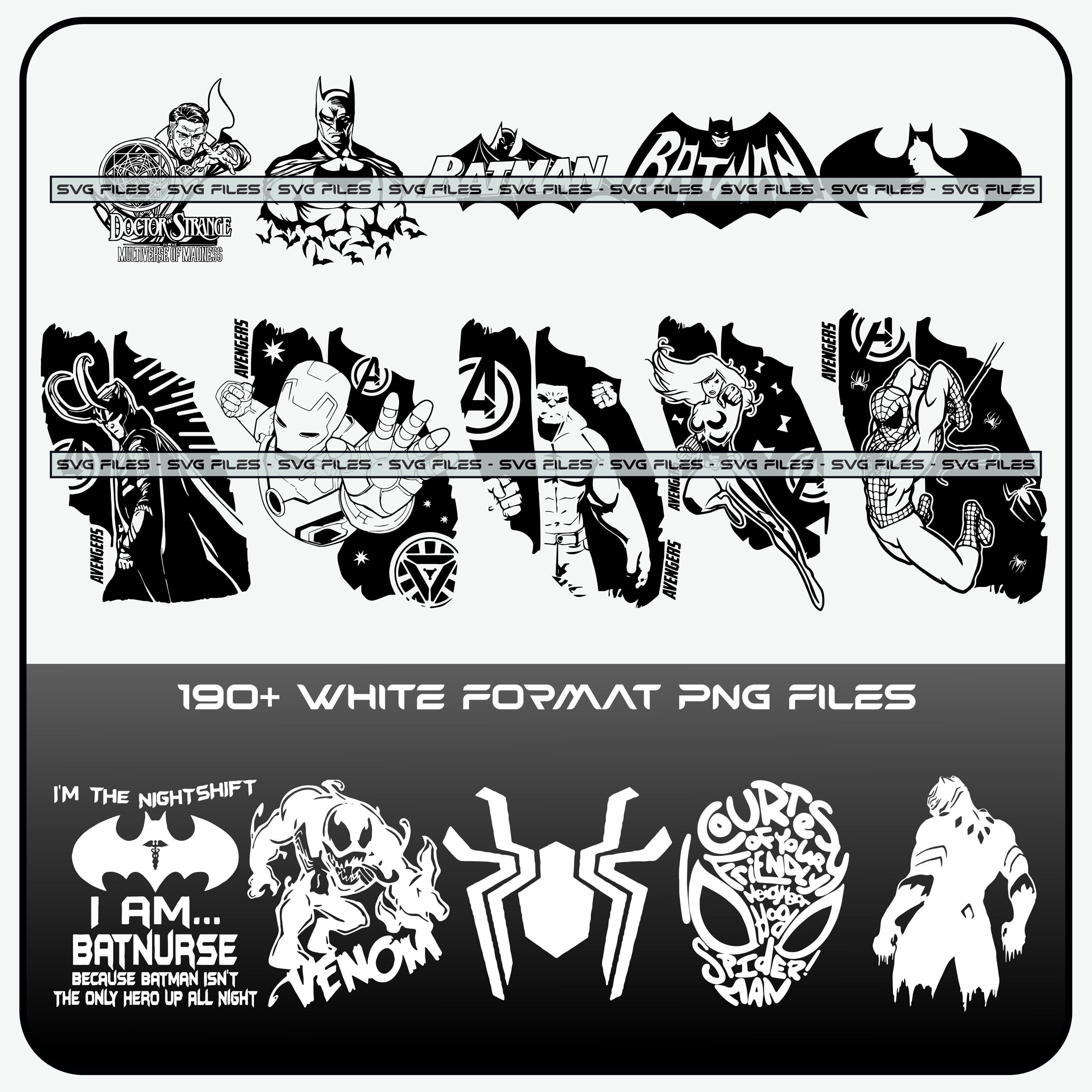 Avengers SVG Mega Bundle: 190+ Superhero Cut Files - Etsy