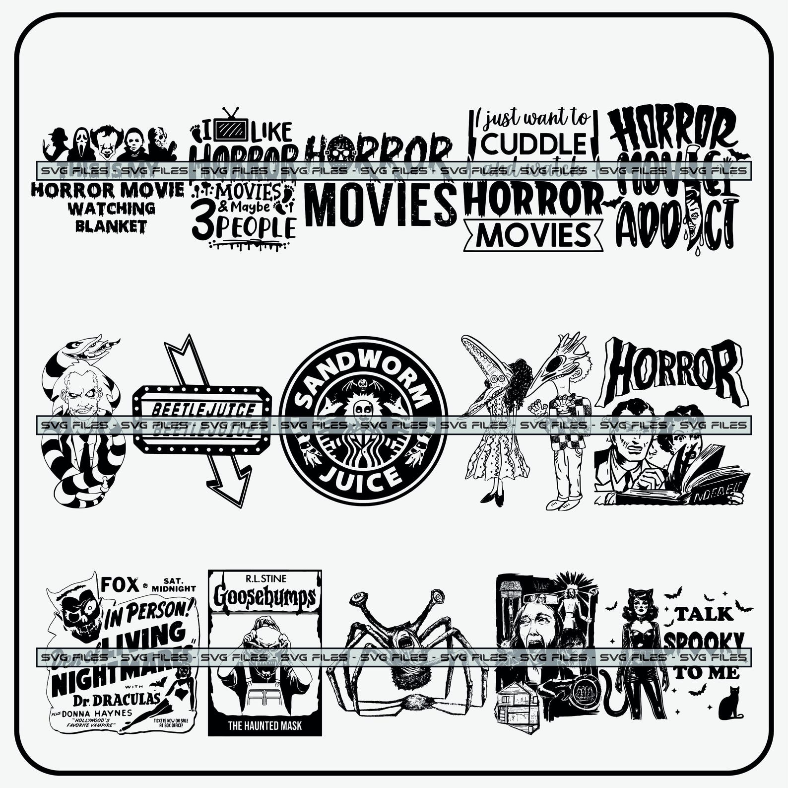 220+ Horror Movie SVG Bundle – Scary Characters, Slasher Icons & Creepy ...