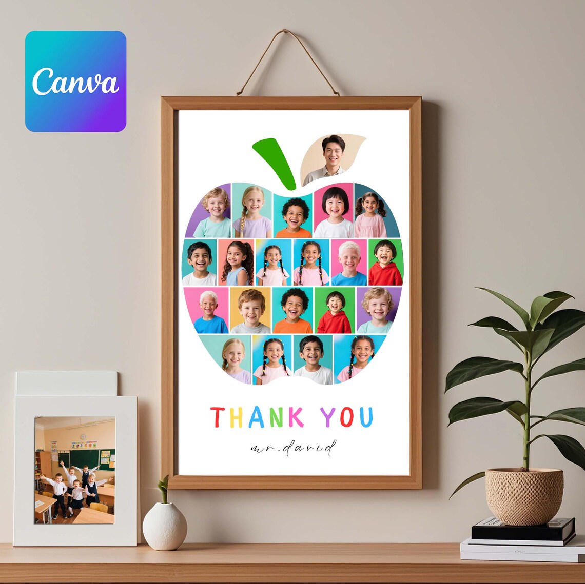 Editable Teacher Photo Collage - Custom Thank You Gift for Teachers - Etsy