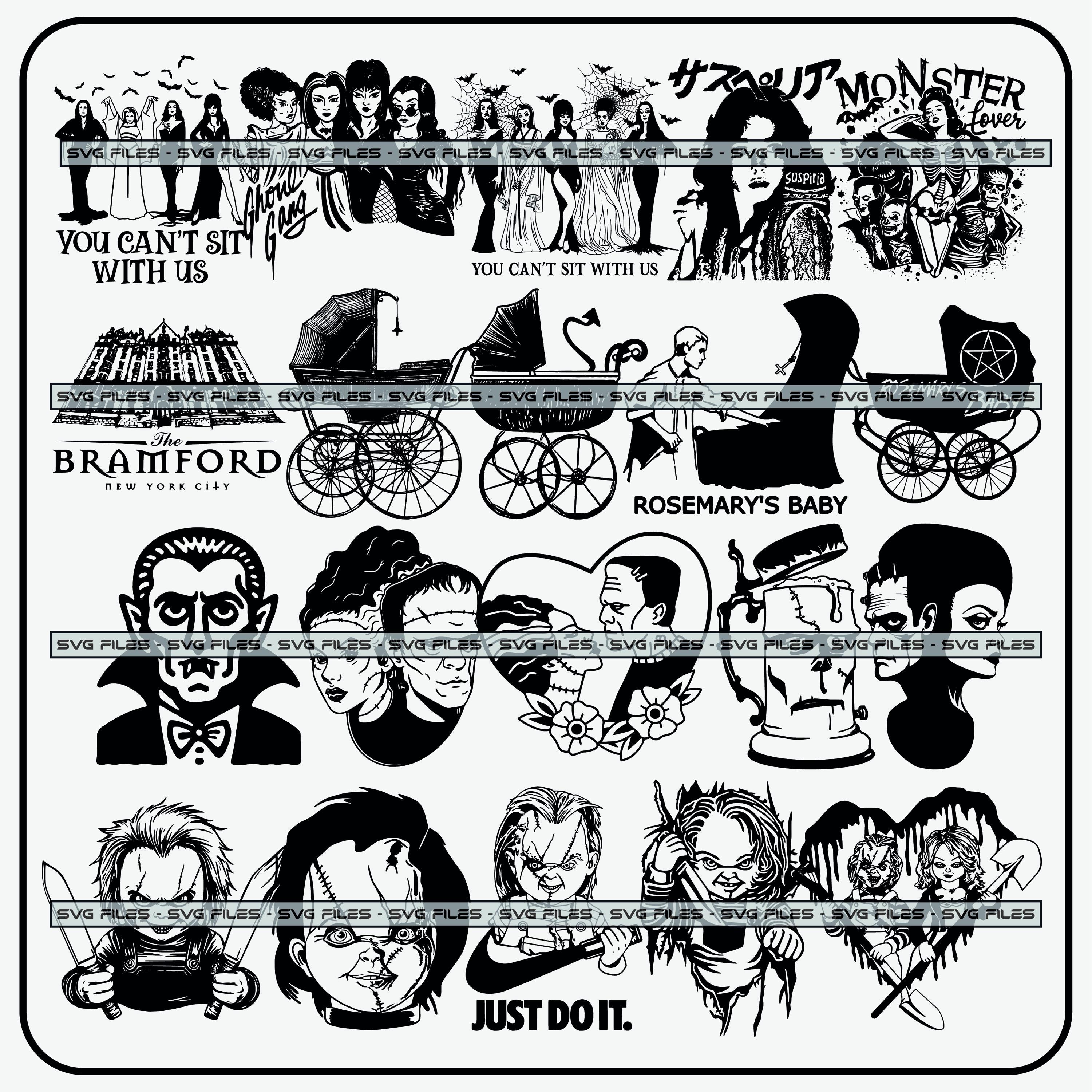 220+ Horror Movie SVG Bundle – Scary Characters, Slasher Icons & Creepy ...