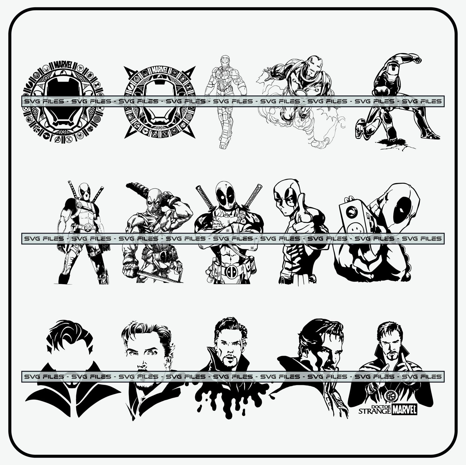 Avengers SVG Mega Bundle: 190+ Superhero Cut Files - Etsy