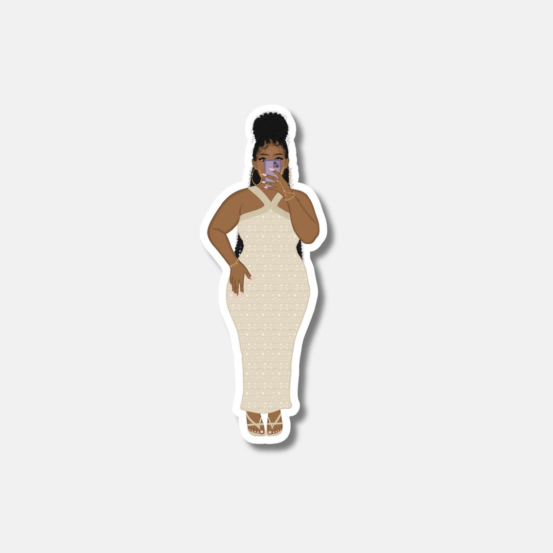 Sticker Doll Gabby, Planner, Journal, Laptop Stickers, Black Girl ...