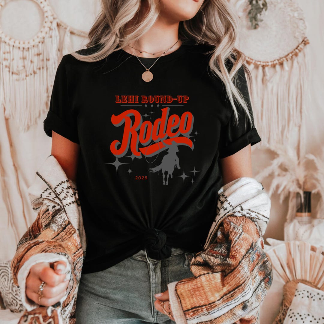 Lehi Round-up Rodeo T-shirt, Western Style Tee, Vintage Rodeo Shirt ...