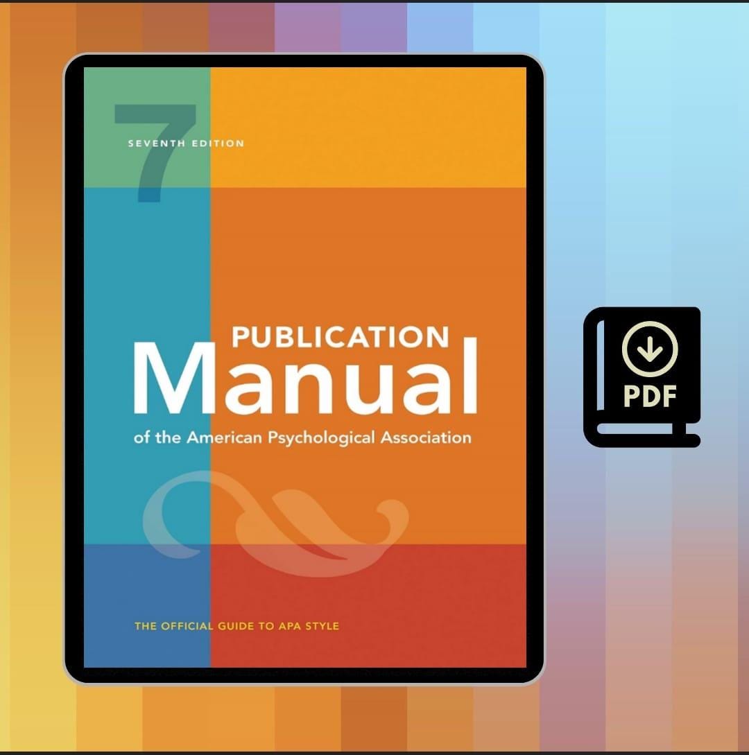 APA Publication Manual 7th Edition PDF Ebook Instant Download ISBN10 ...
