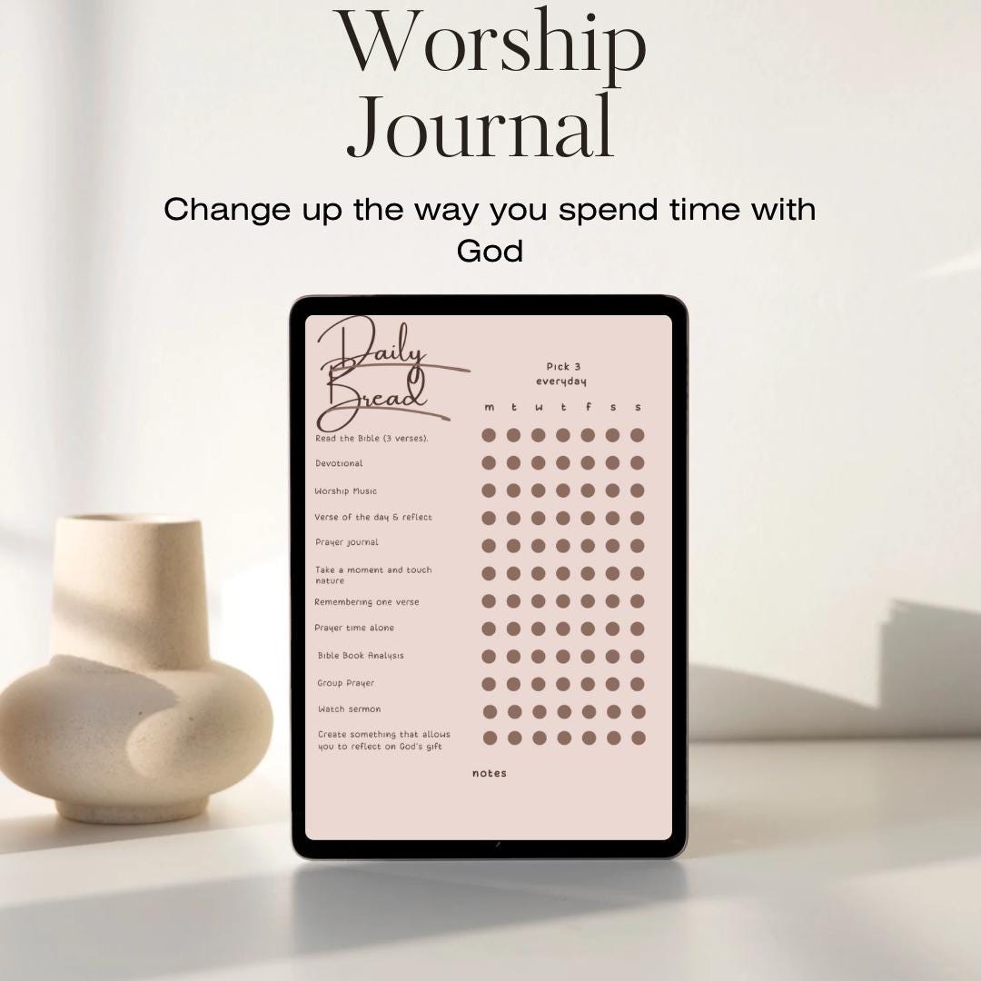 Minimalist Daily Bread Christian Note-taking PDF | Scripture Study ...