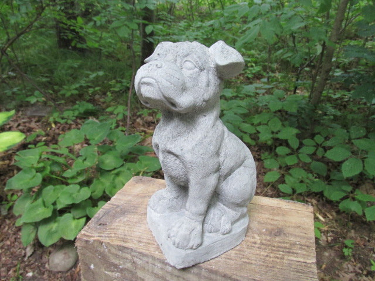 8 Tall Cement Boxer Puppy Dog Garden Art Concrete Statue | Etsy
