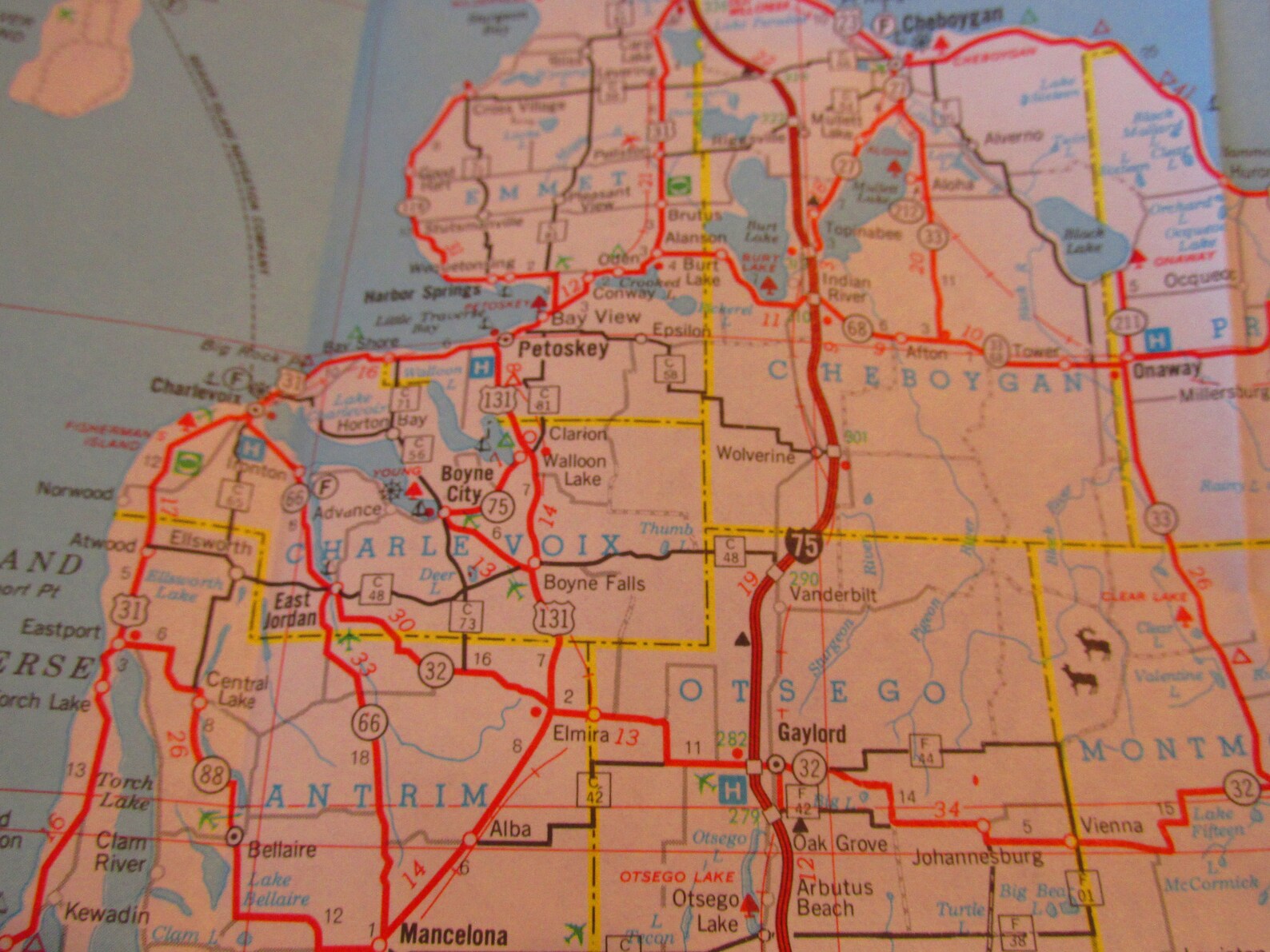 Actual Original Vintage Official 1989 Michigan Highway State | Etsy