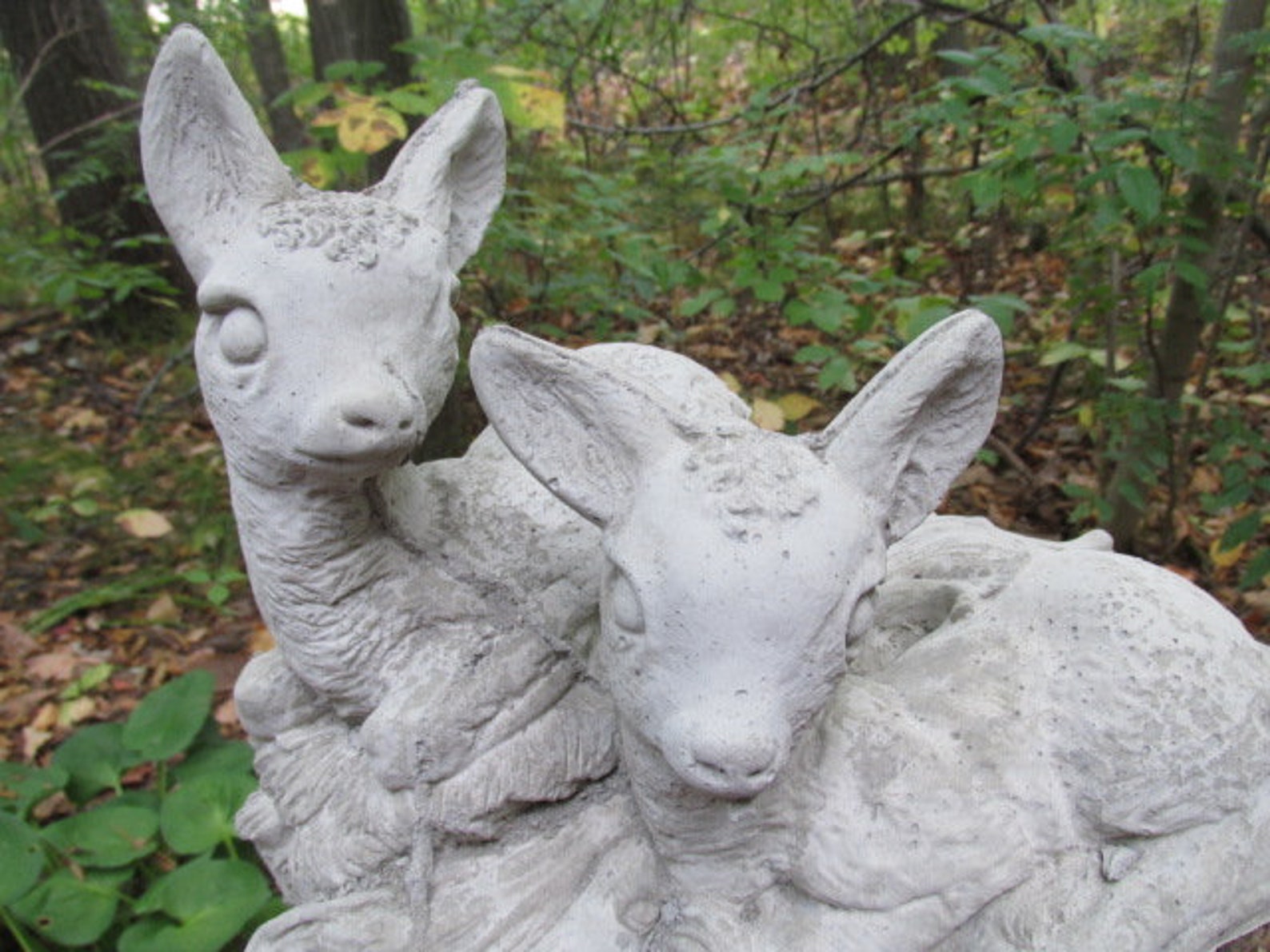 13 Cement Lying Deer Doe and Fawn Concrete Garden Art - Etsy