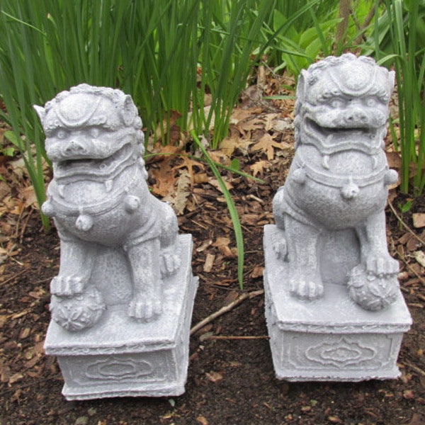 Large Foo Dogs Statue - Etsy