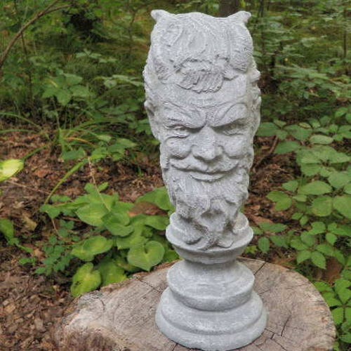 Antiqued 13 Cement Devil Head Satan Lucifer Garden Art - Etsy