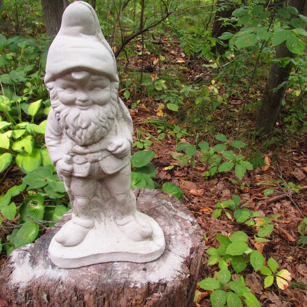 Concrete Statue Gnome - Etsy
