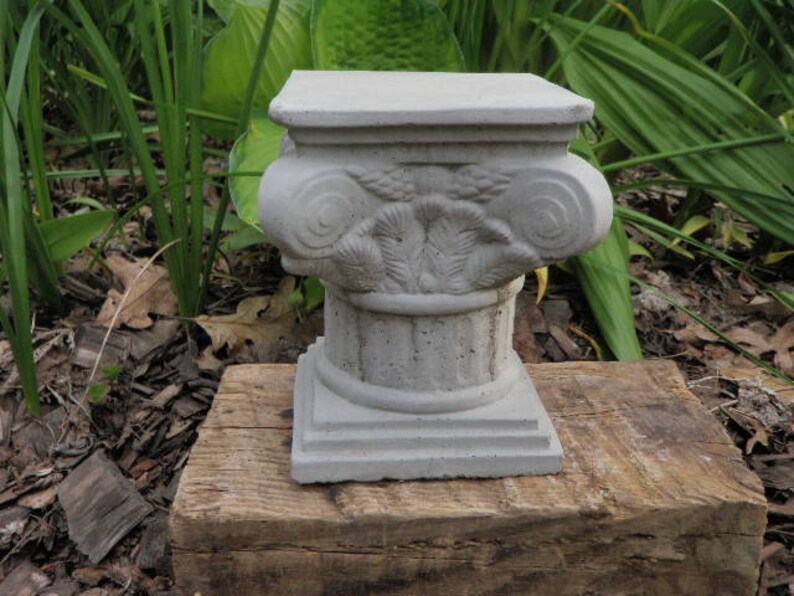 6 Tall Cement Pedestal Garden Concrete Statue Greek | Etsy